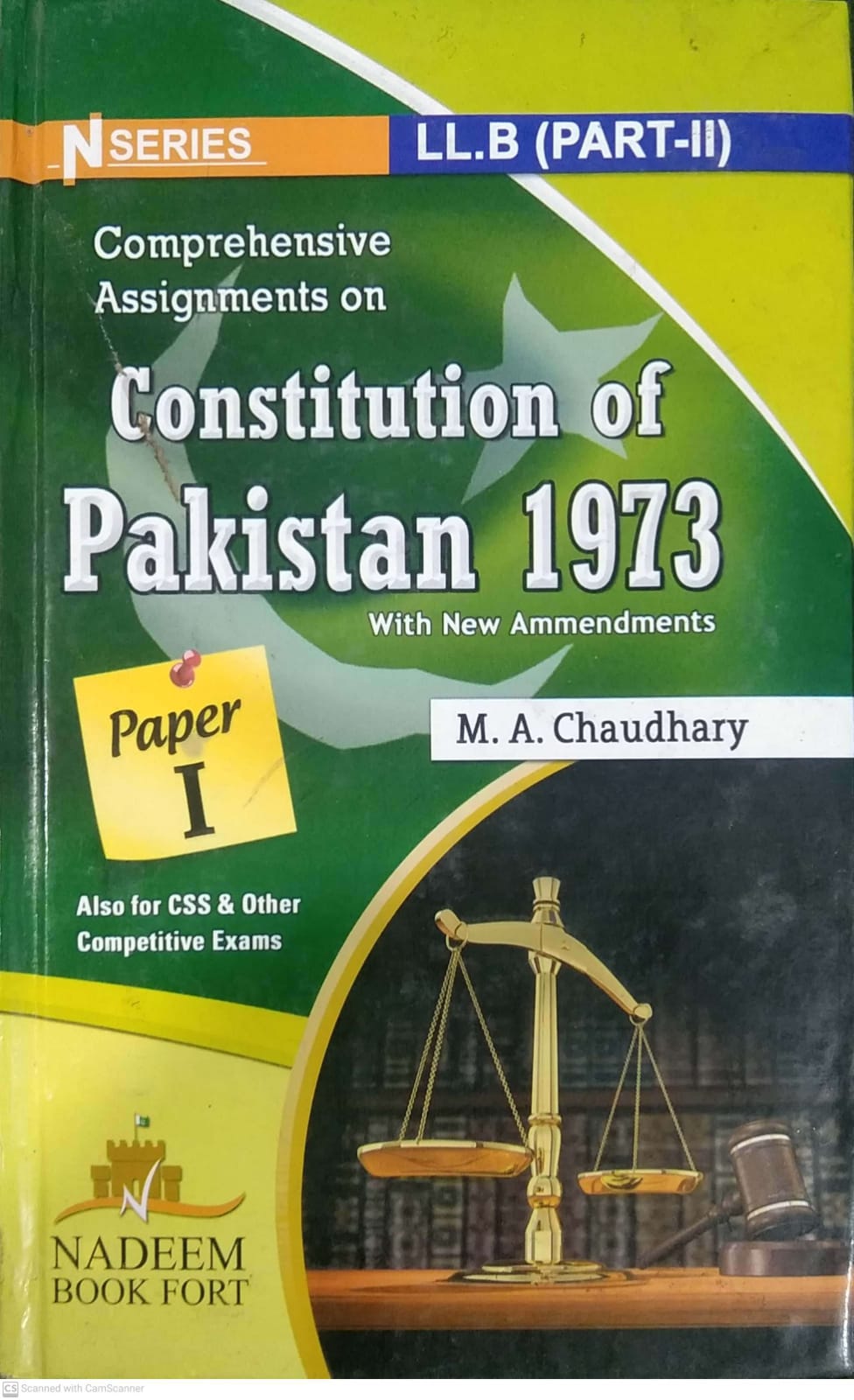 Constitution of pakistan 1973,m,a,chaudhary,nadeem book - Punjab Law ...
