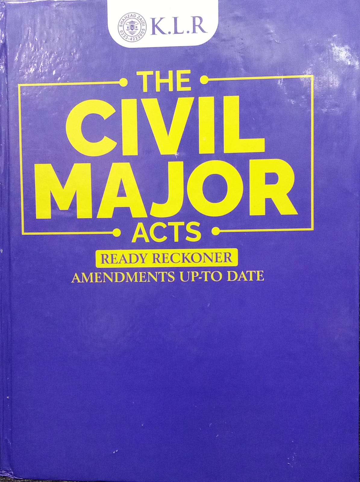 The Civil Major Act - Punjab Law Book House-Legal Booksellers & Publishers