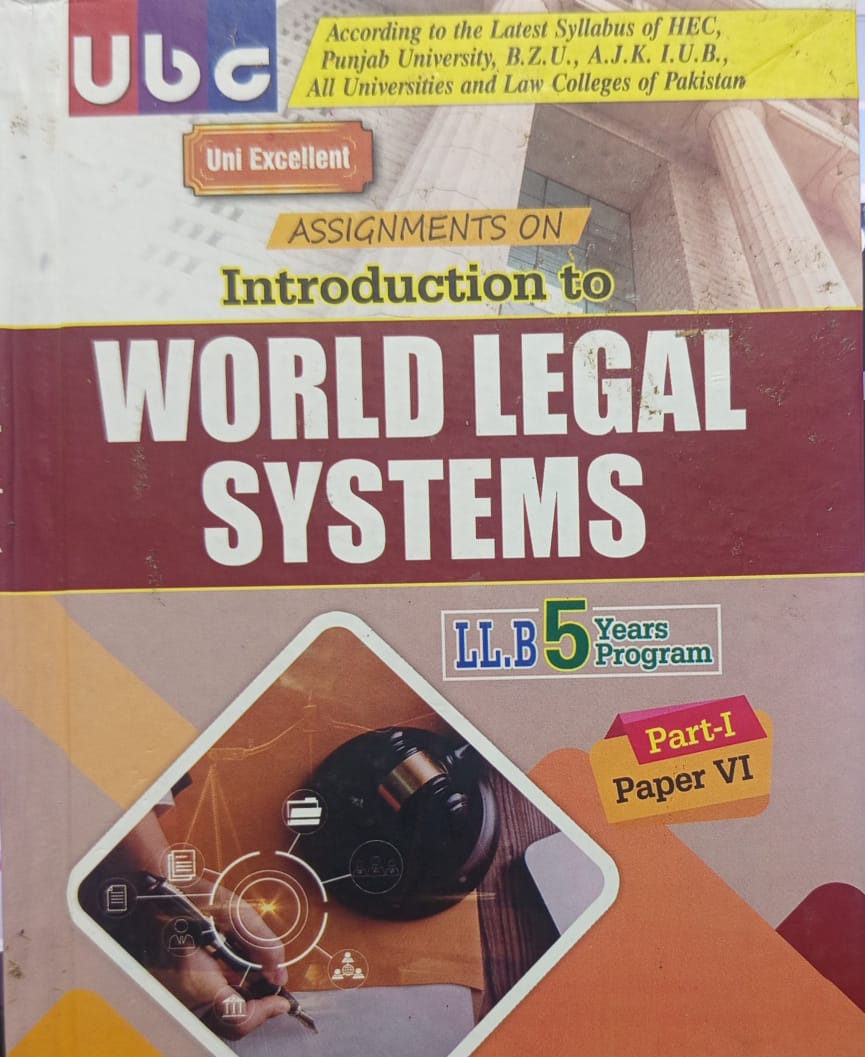 World legal Systems (LL.B 5 Year Program)(Part-I Paper-IV) - Punjab Law ...