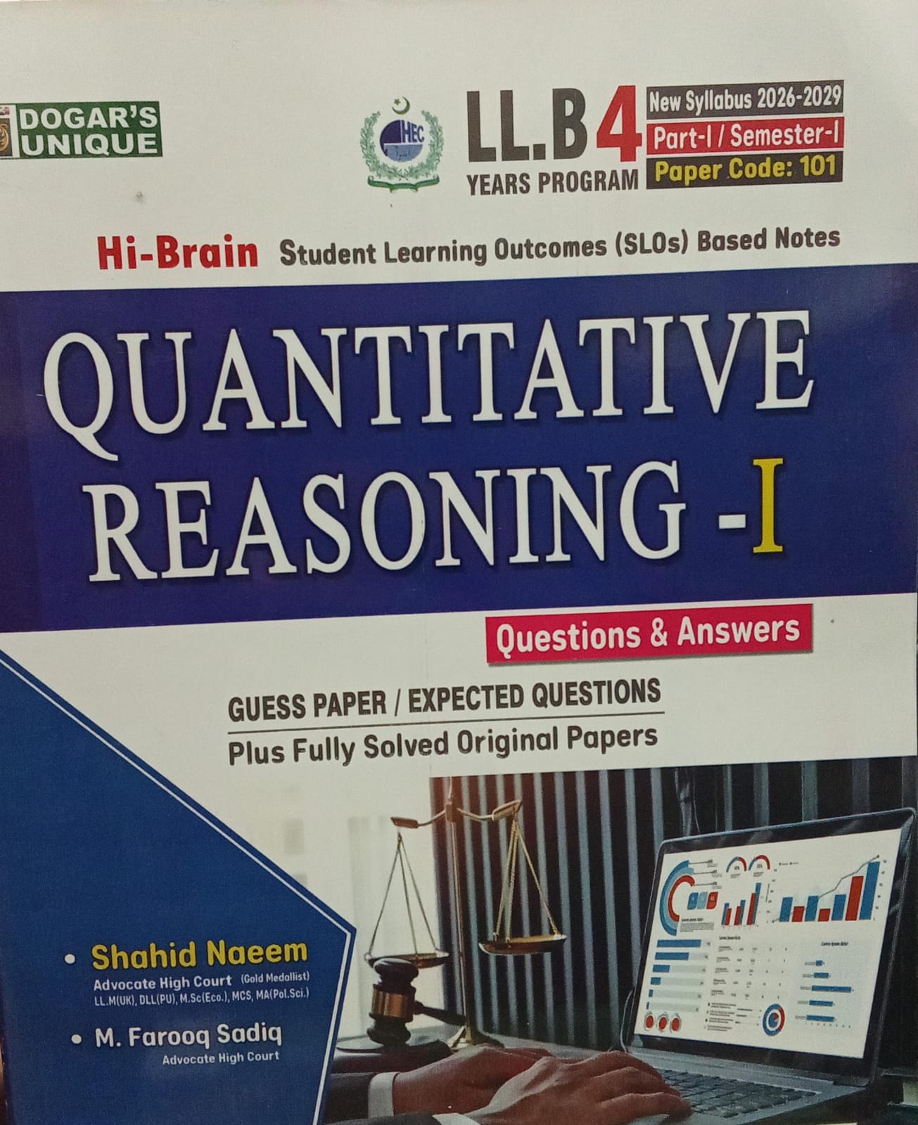 Quantitative Reasoning -I llb 4 year Dogar - Punjab Law Book House ...